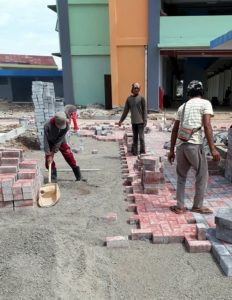 Pemasangan Paving Block Model Bata - Jual Paving Block Berkualitas ...